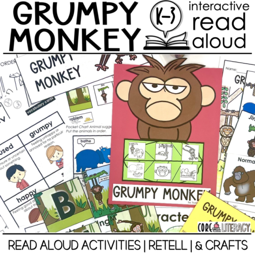 Grumpy Monkey Read Aloud Activities + Crafts | SEL + Emotions Kit ...