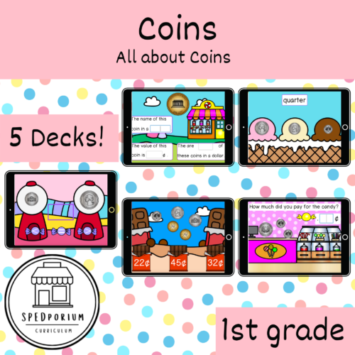 All about Coins Boom Card Bundle - Classful