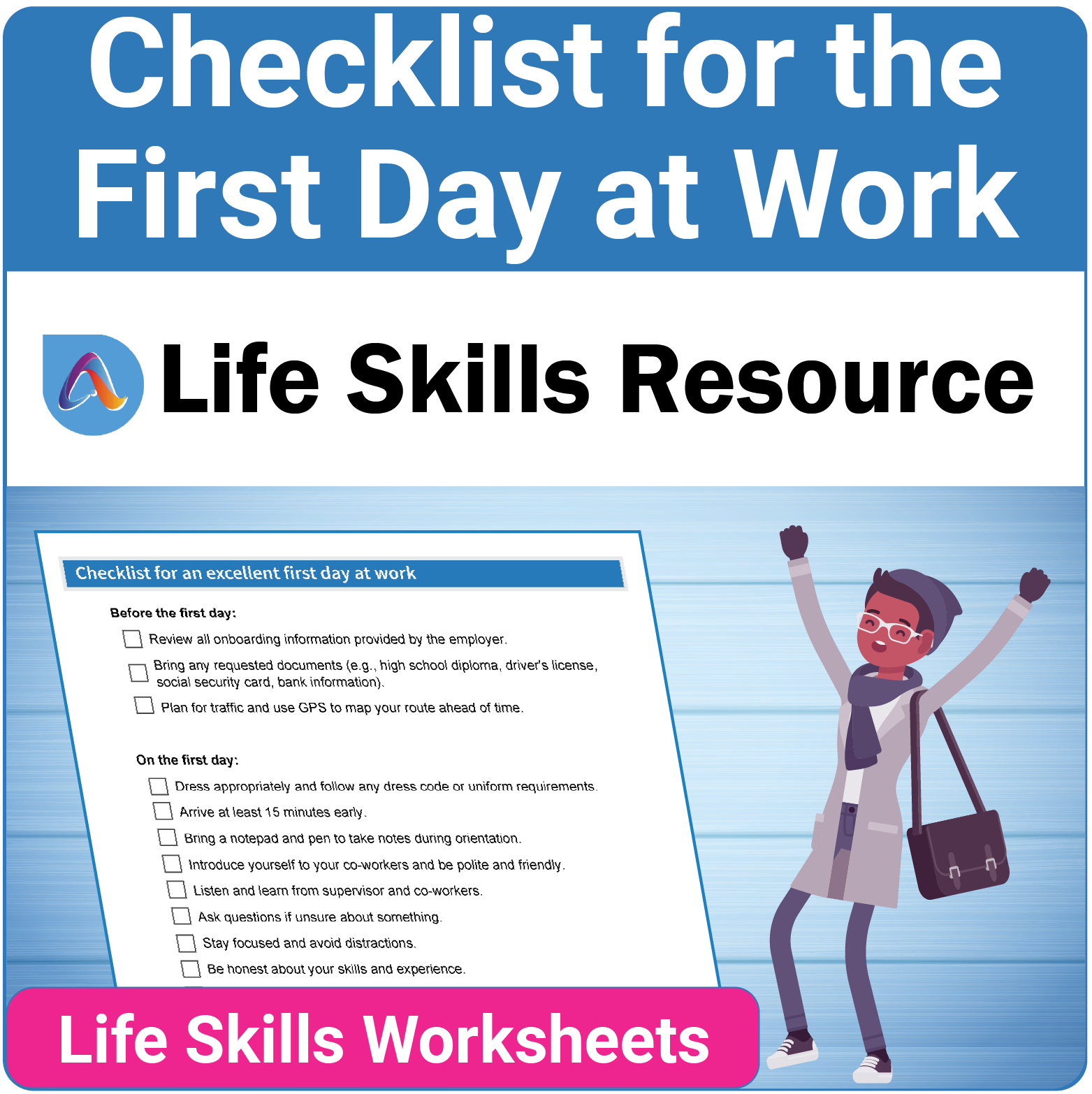 Essential Employment Skills Activity for Teens - Checklist for the ...