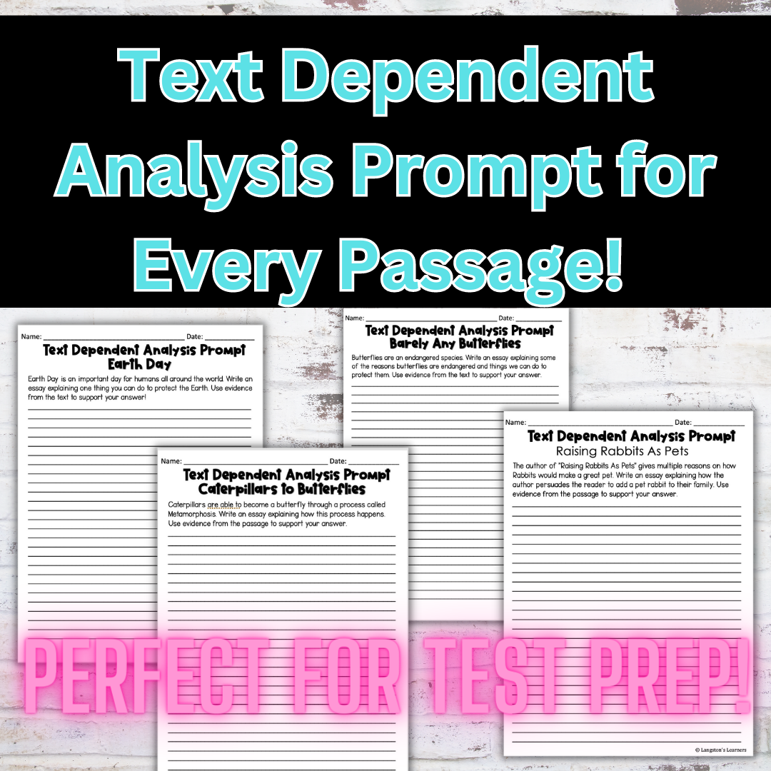 Spring Close Reading Nonfiction Close Reading TDA Prompts Included ...