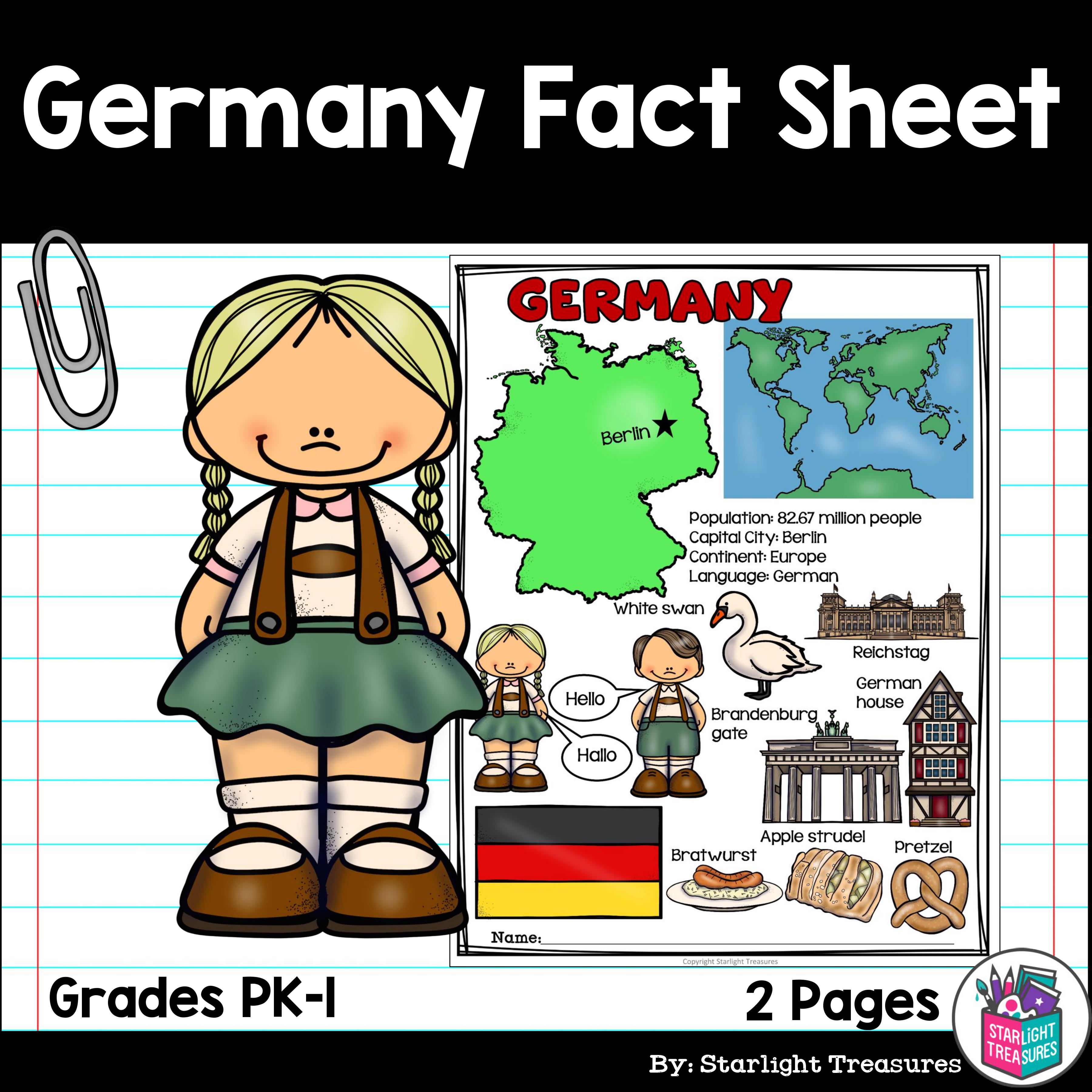 Germany Fact Sheet for Early Readers - Classful