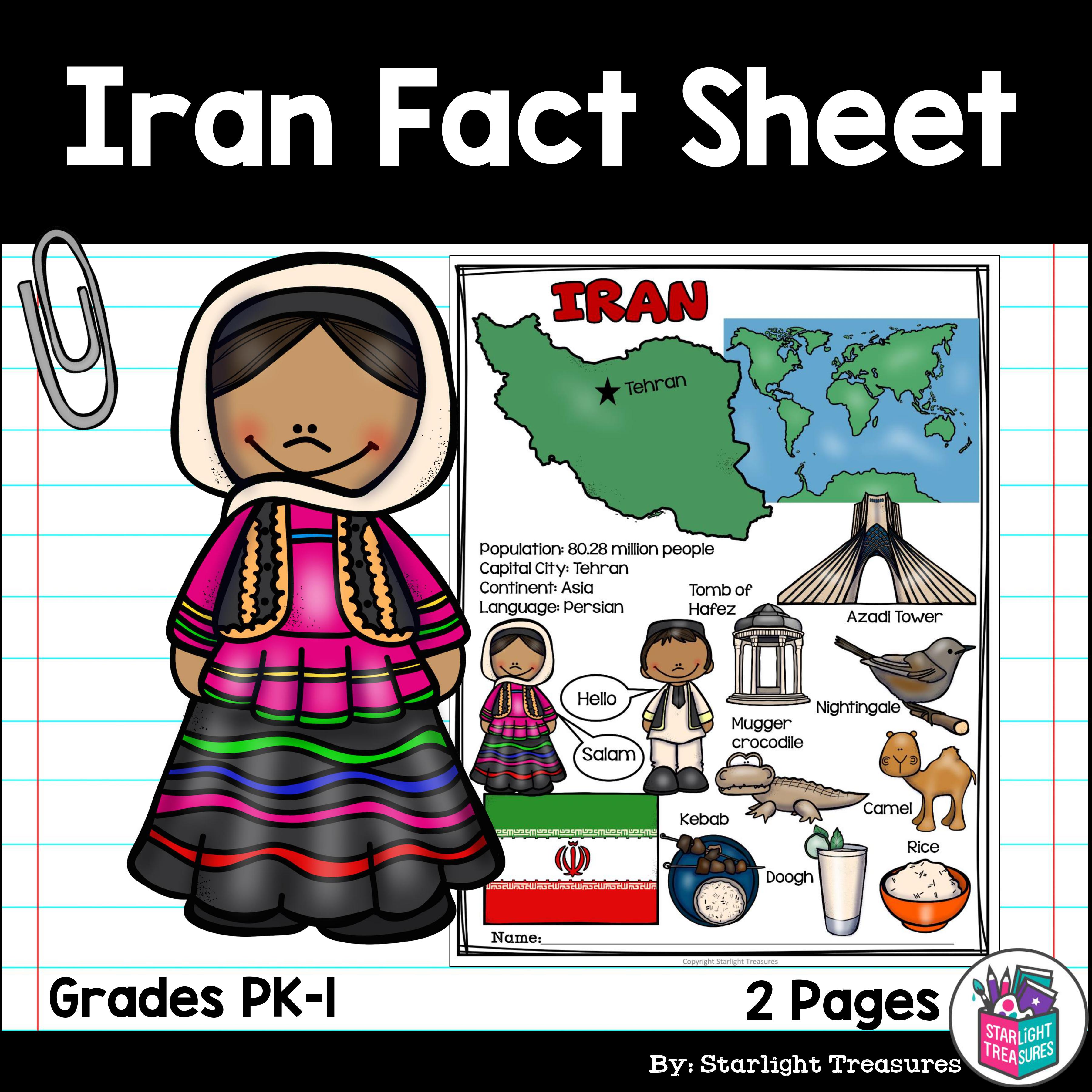 Iran Fact Sheet for Early Readers - Classful