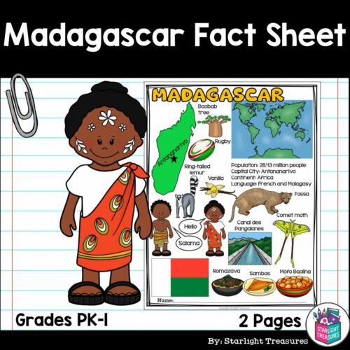 Madagascar Fact Sheet for Early Readers - Classful