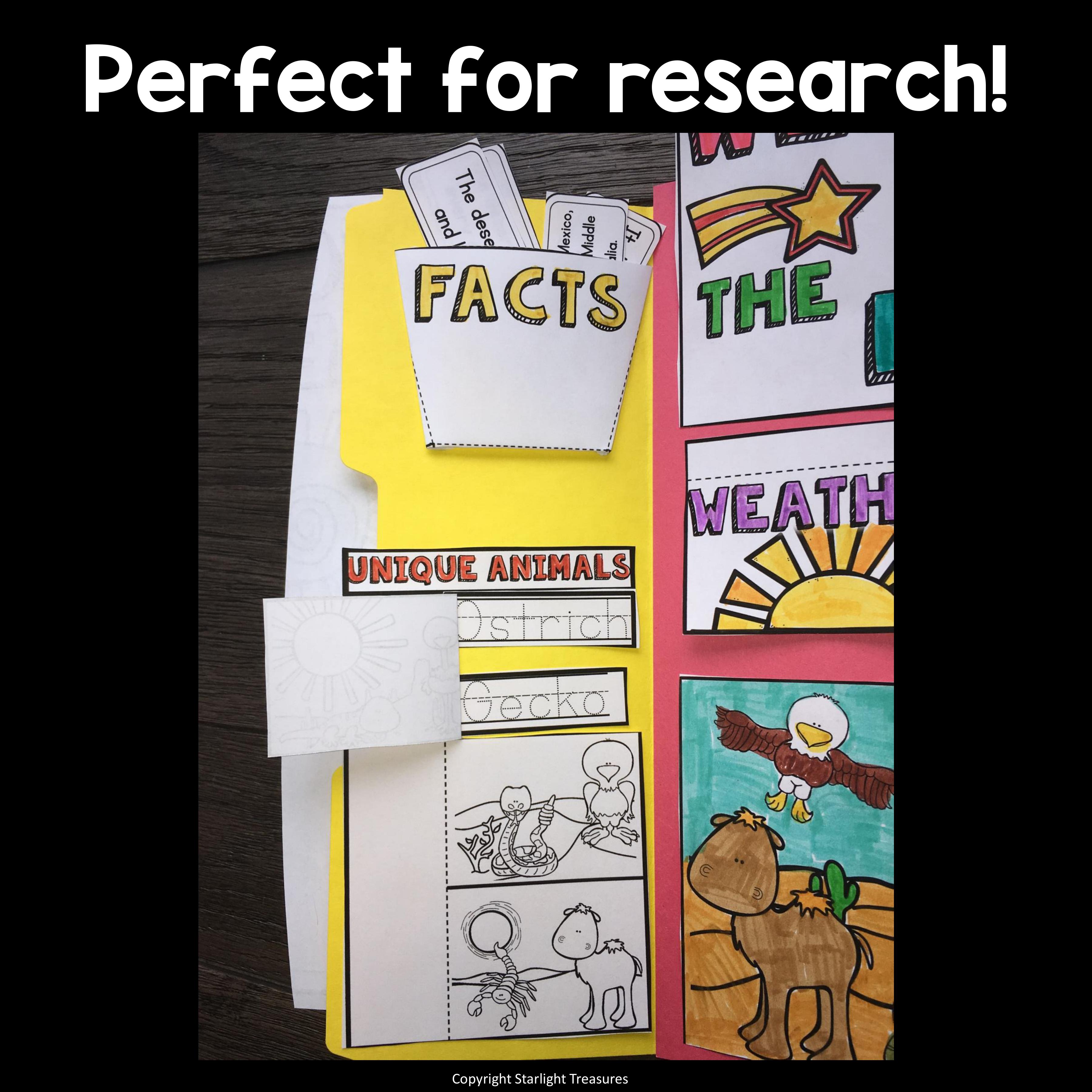 Desert Lapbook for Early Learners - Animal Habitats - Classful