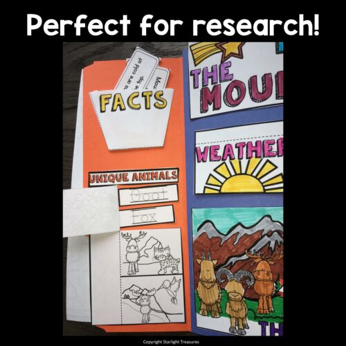 Mountains Lapbook for Early Learners - Animal Habitats - Classful
