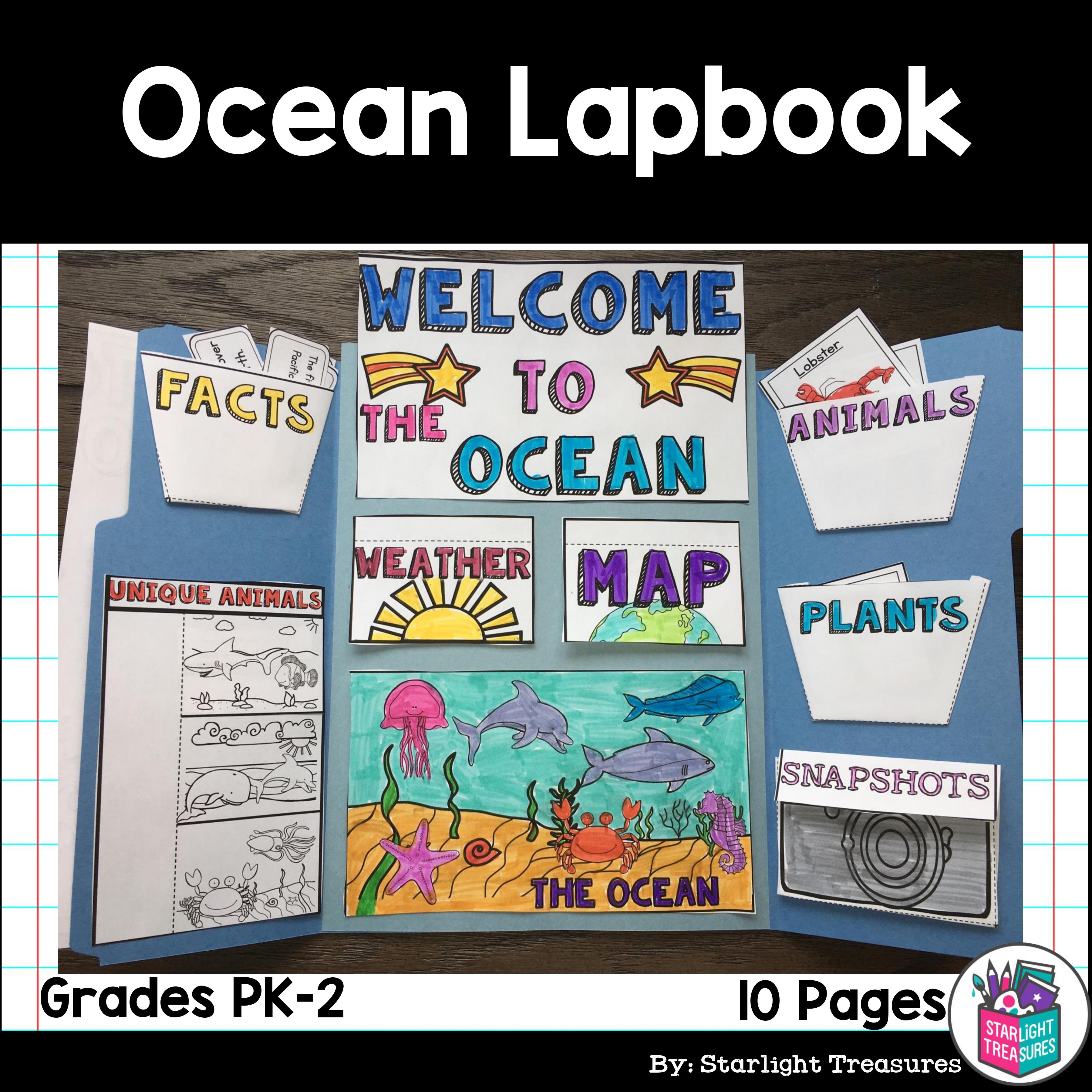 Ocean Lapbook for Early Learners - Animal Habitats - Classful