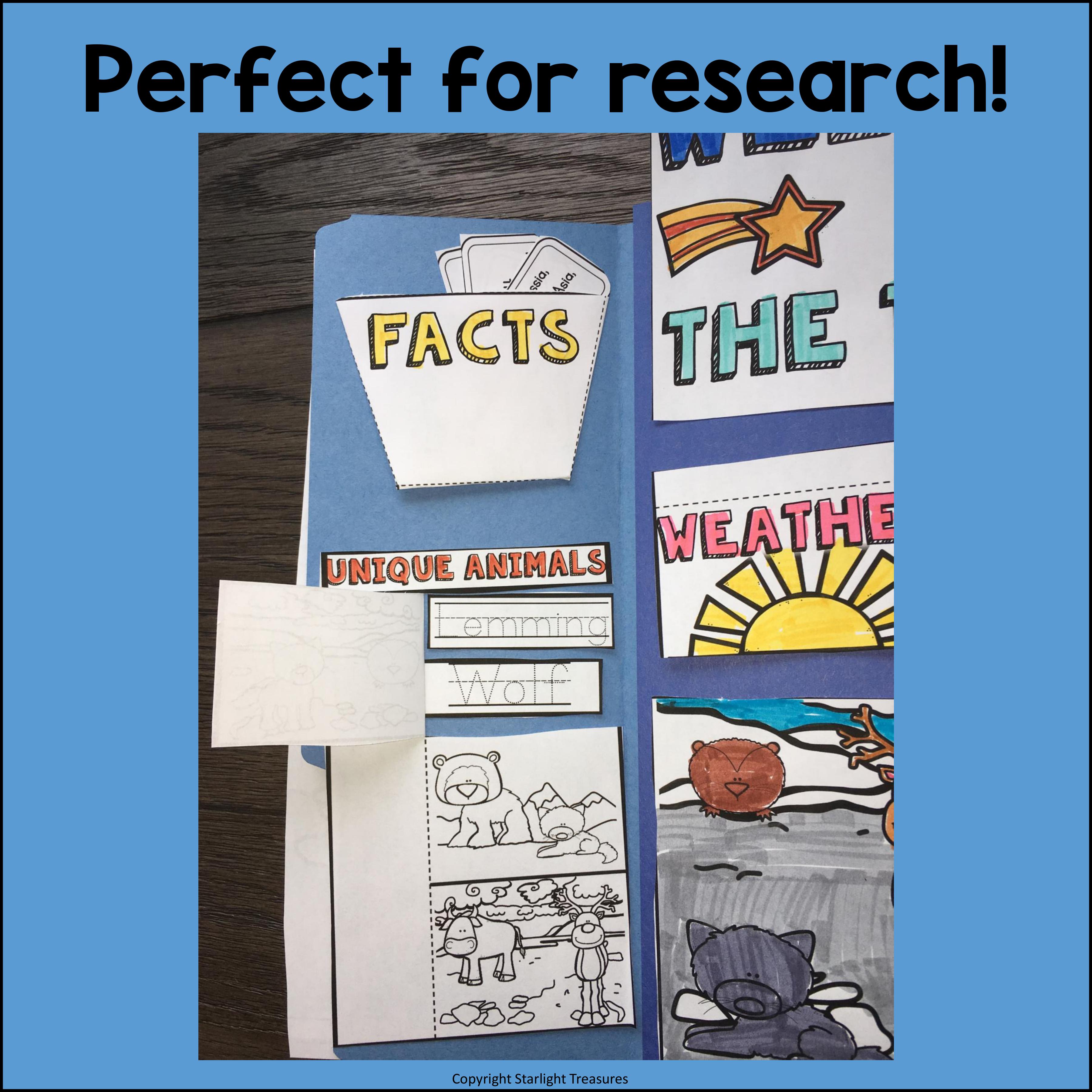 Tundra Lapbook for Early Learners - Animal Habitats - Classful