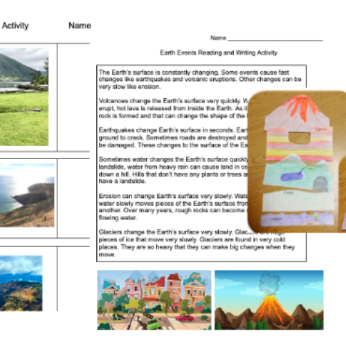 2nd Grade Science Lesson Earths Events, Erosion Prevention 2.ESS1.1, 2 ...
