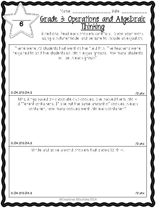 Grade 3 End of Year Math Assessment - Classful