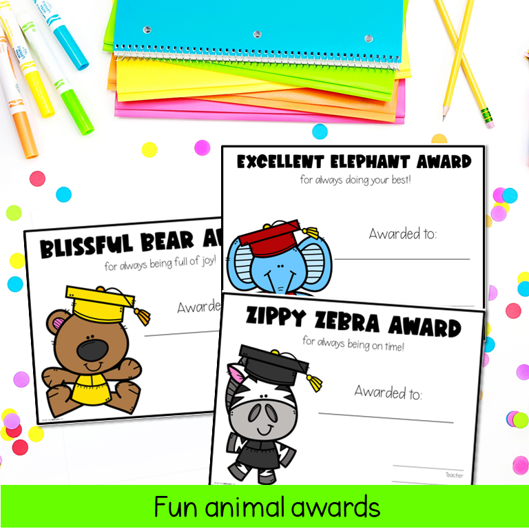 End of the Year Awards Bundle for Preschool, PreK and Kindergarten ...