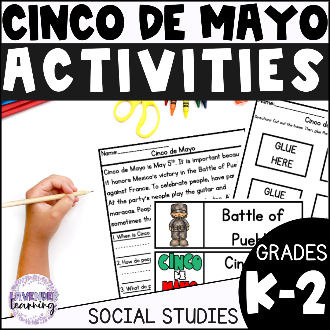 Cinco de Mayo Social Studies Activities for Kindergarten & 1st Grade ...