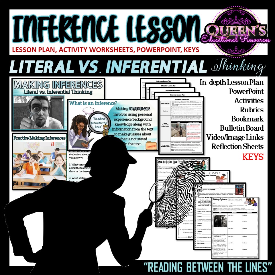 Making Inferences Lesson Plan and PowerPoint, Inference Lesson Plan - Classful