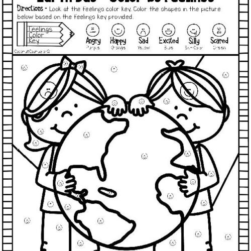 Earth Day Color by Feeling Worksheets - Classful