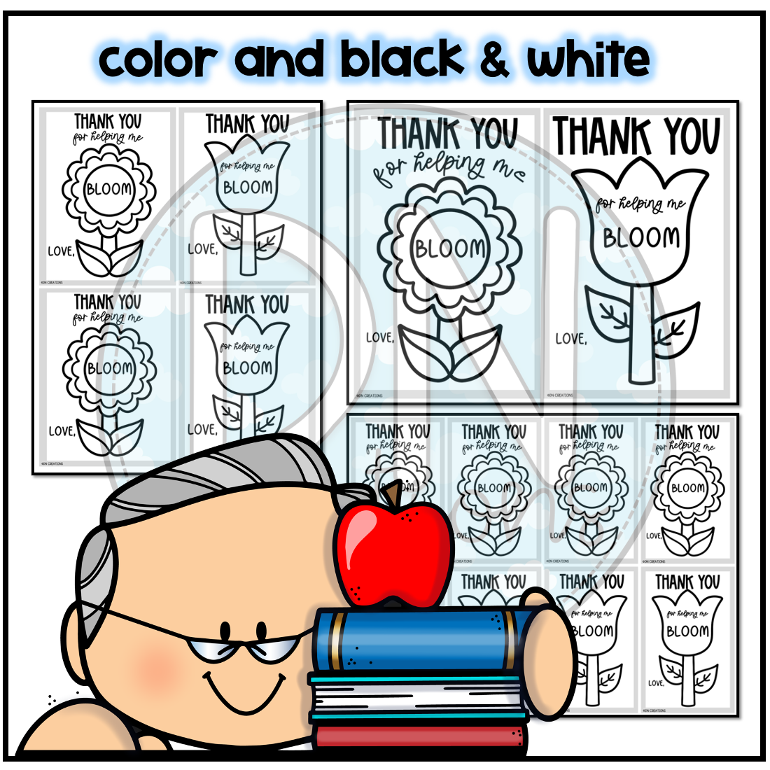 Teacher Appreciation Notes | Flower Gift Tags | Thank You Gift Tags for ...