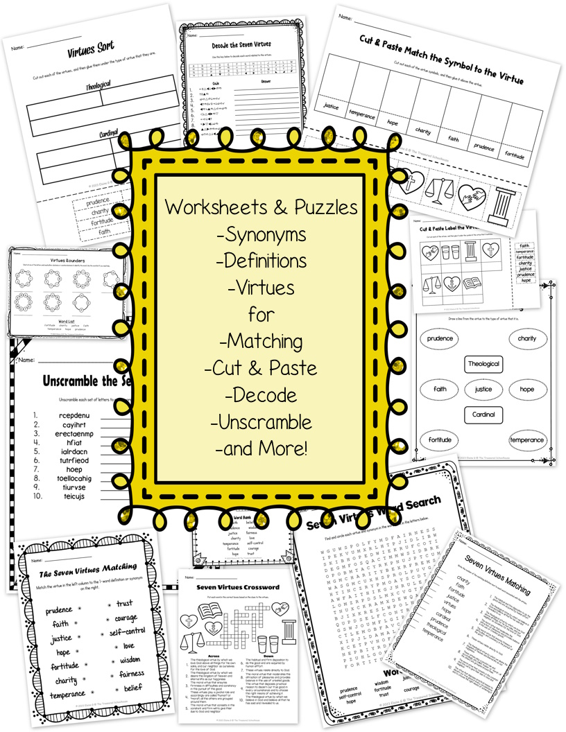 Seven Virtues Pack - Catholic - Classful