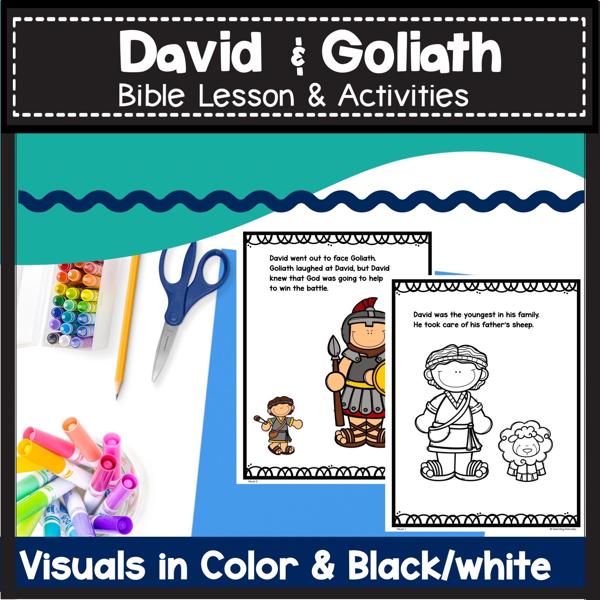David and Goliath Bible Lesson and Activities for Kids - Classful