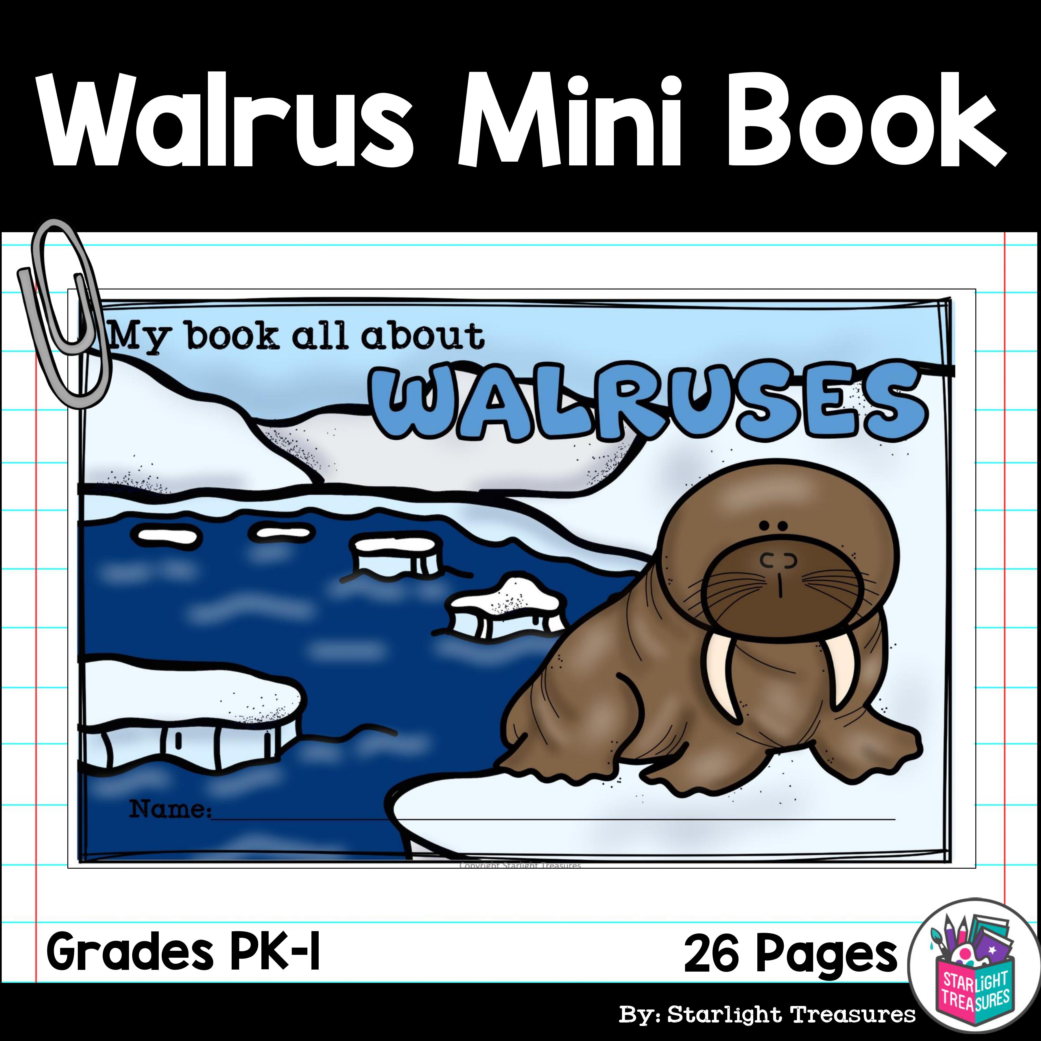 Walruses Mini Book for Early Readers - Walrus - Animal Study