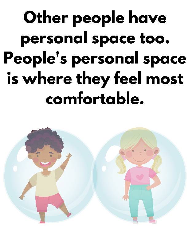Personal Space- A social story for those who struggle establishing ...