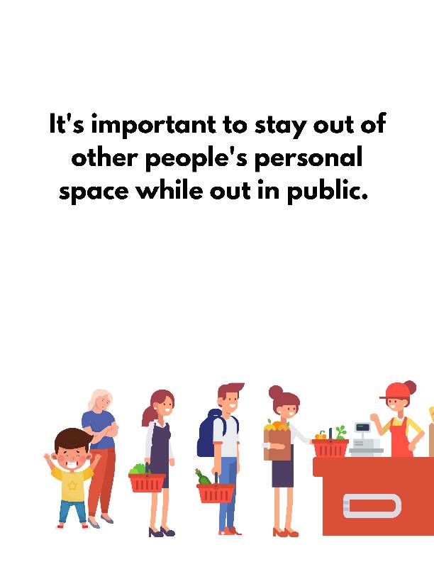Personal Space- A social story for those who struggle establishing ...
