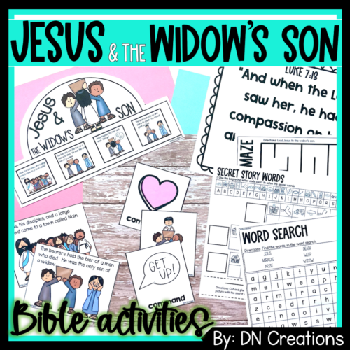 Jesus and the Widow's Son Activity Bundle for Luke 7 Sunday School ...