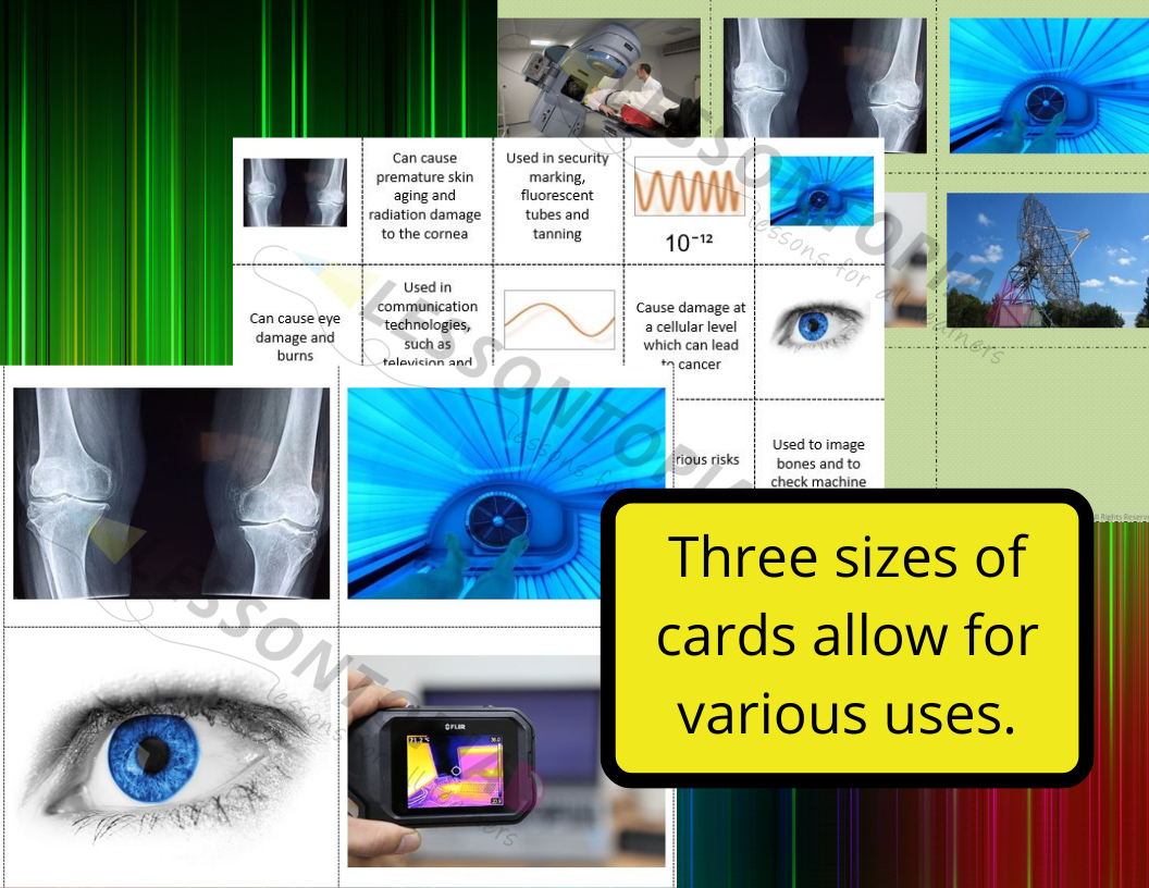 Waves-Electromagnetic Spectrum Card Sort - Classful