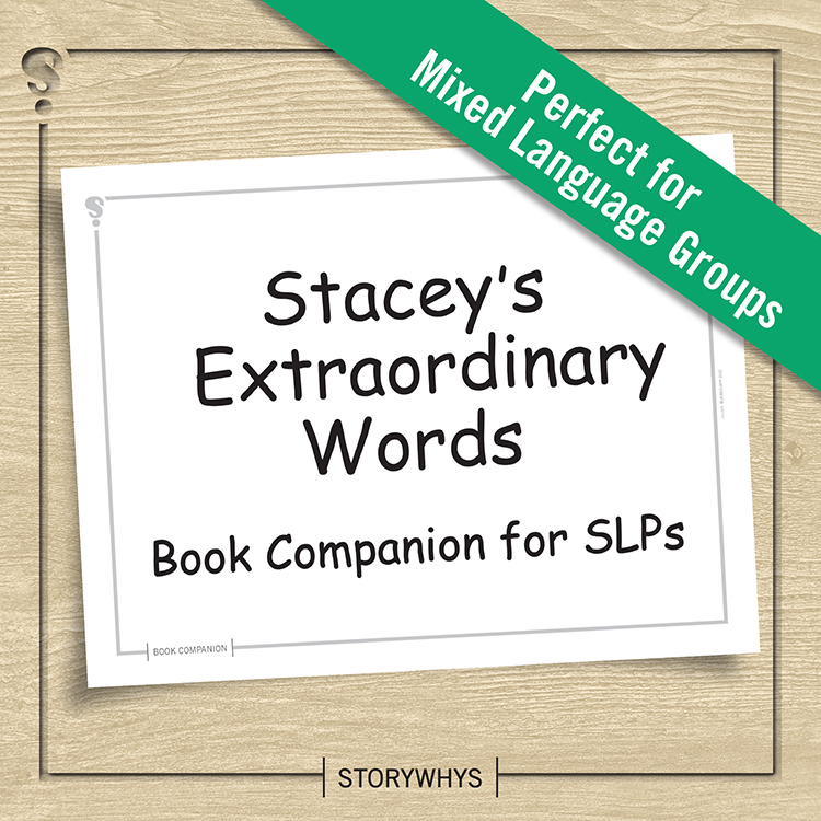 Stacey's Extraordinary Words Book Companion for Speech Therapy - Classful