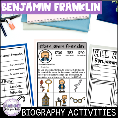 Benjamin Franklin Biography Activities & Flip Book - Inventor ...
