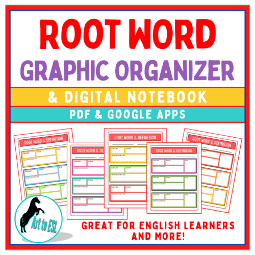 Root Word Graphic Organizer & Digital Notebook - Root Word, Prefix ...