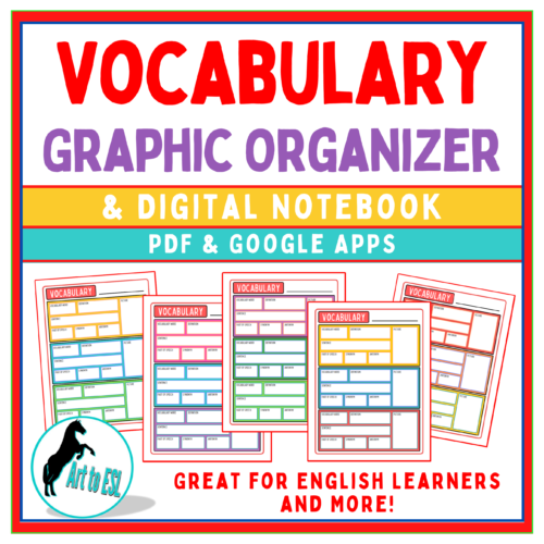 Vocabulary Graphic Organizer & Digital Notebook - Google Apps and PDF ...