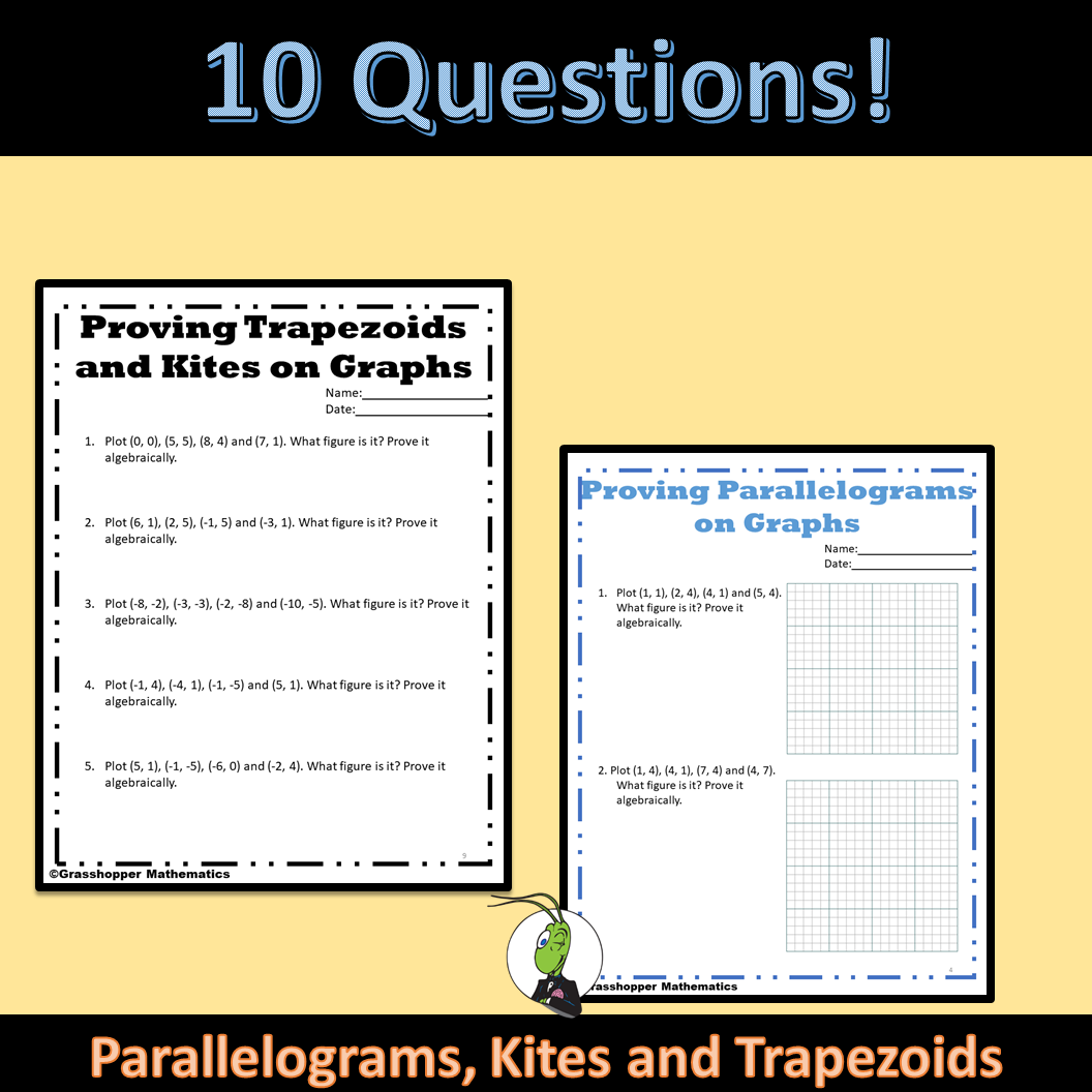 Classifying Quadrilaterals on Coordinate Plane Geometry Proof - Classful