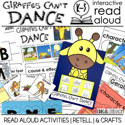 Giraffes Can't Dance Read Aloud Activities | RETELL + Craft | Growth ...
