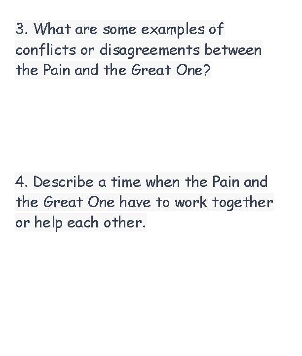 THE PAIN & THE GREAT ONE by Judy Blume READING COMPREHENSION ACTIVITIES ...