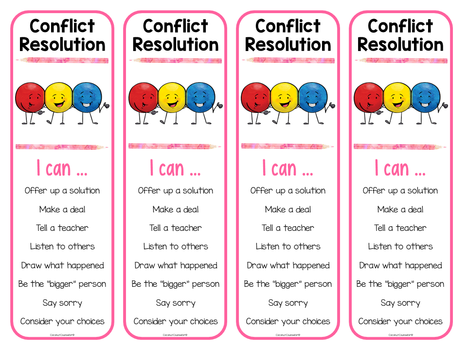 Conflict Resolution Bookmarks - Classful
