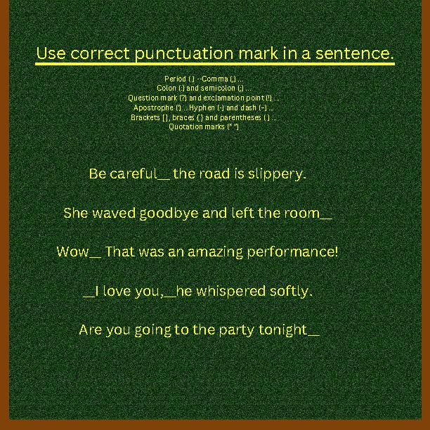 The Ultimate Guide to Using Punctuation Marks in Worksheets - Classful