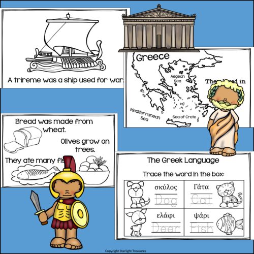 Ancient Greece Mini Book for Early Readers - Ancient Civilizations ...