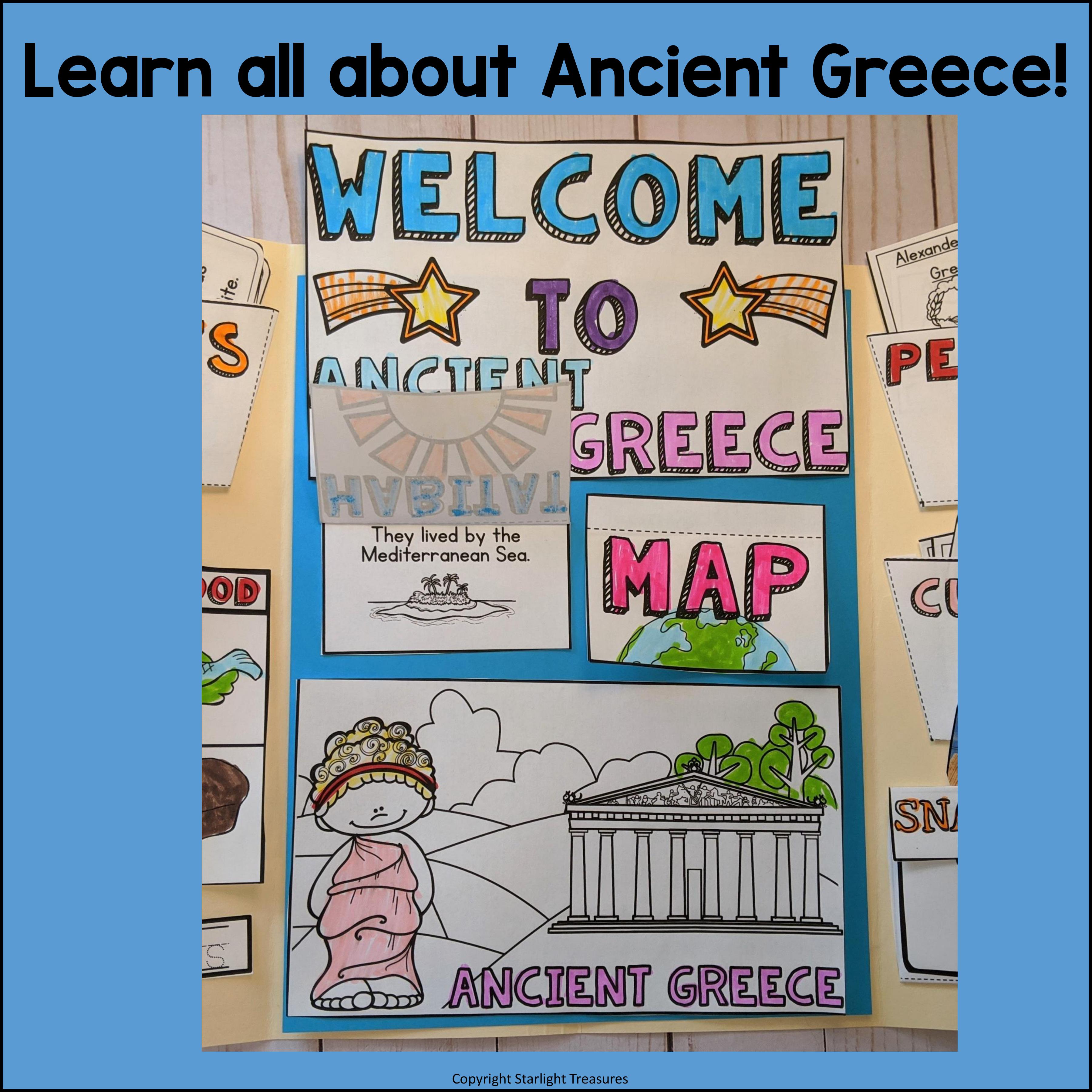 Ancient Greece Lapbook for Early Learners - Ancient Civilizations ...