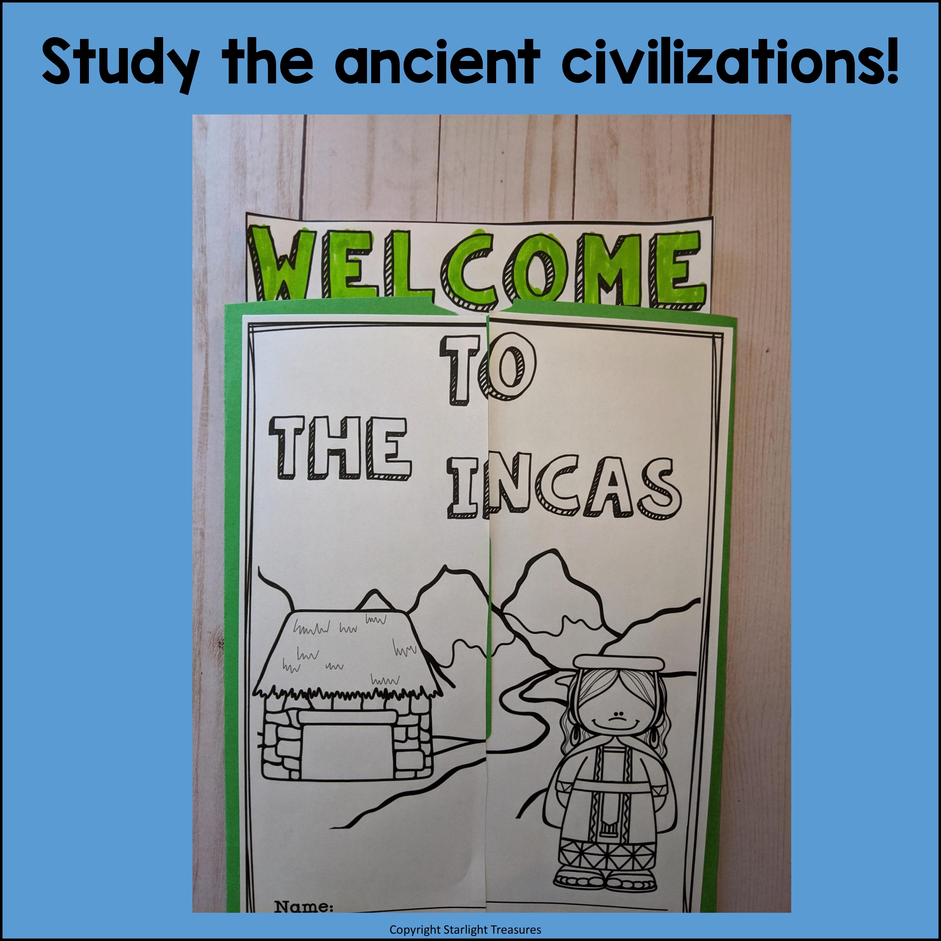 Inca Lapbook for Early Learners - Ancient Civilizations - Classful