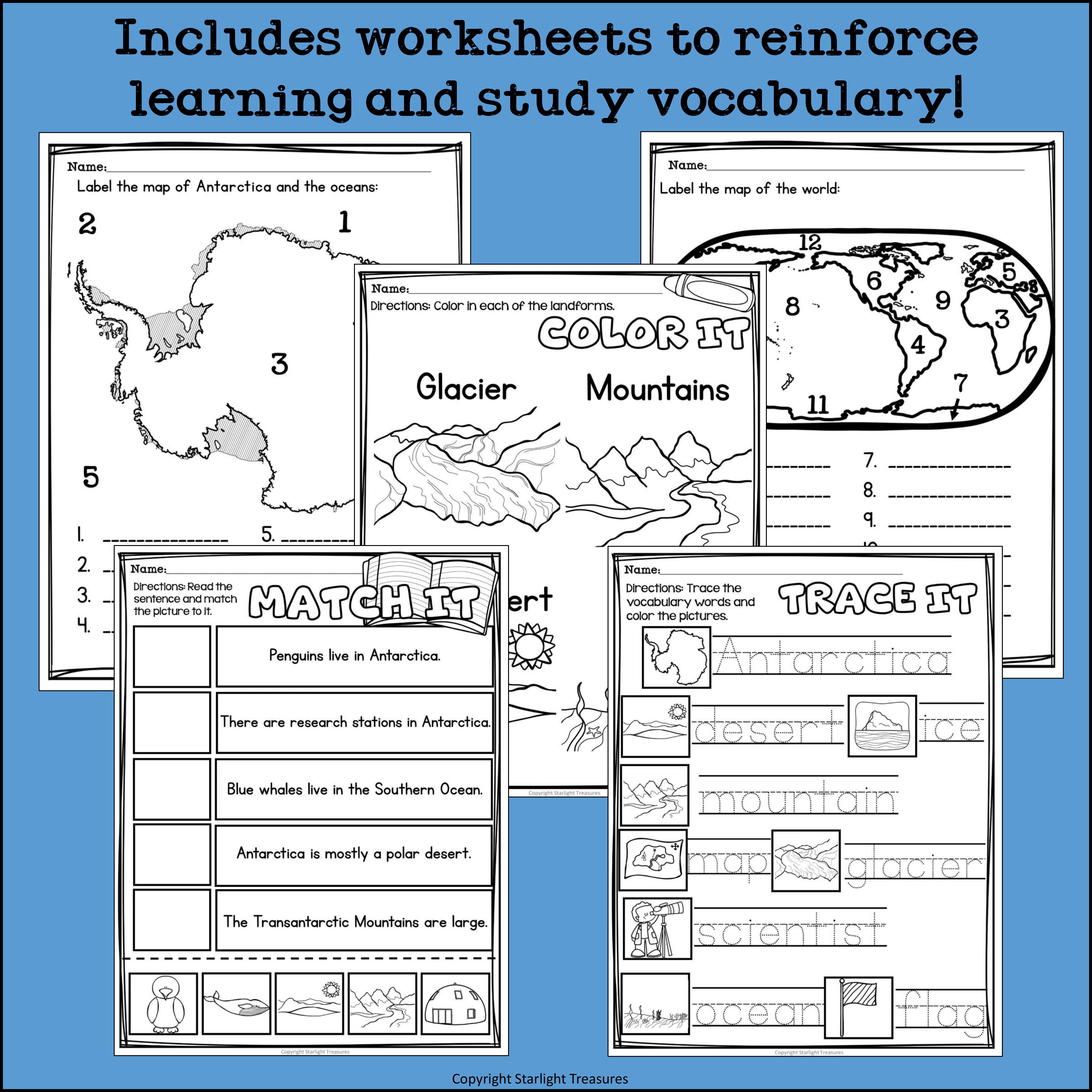 All About Antarctica Complete Unit with Activities for Early Readers ...