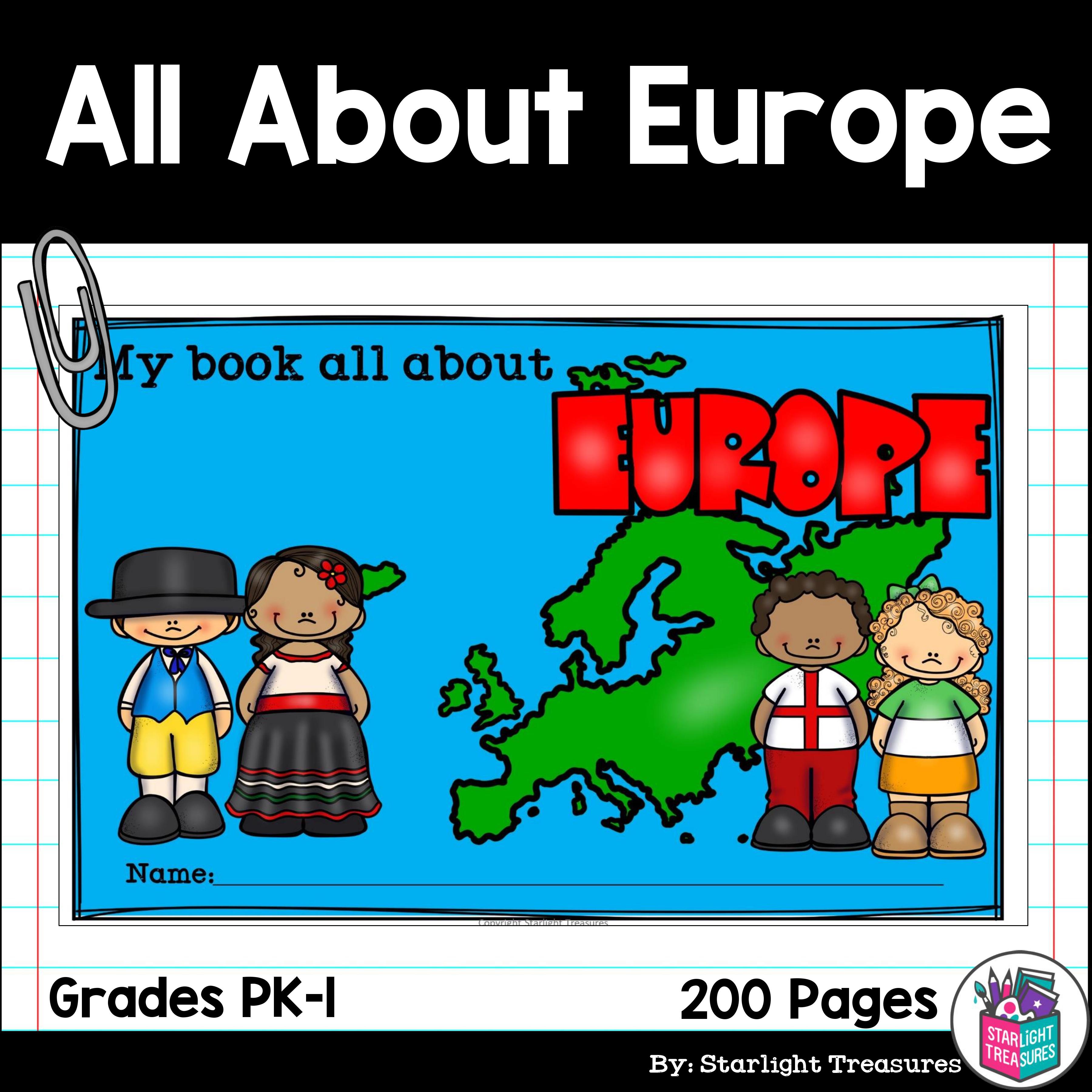 All About Europe Complete Unit with Activities for Early Readers - Classful