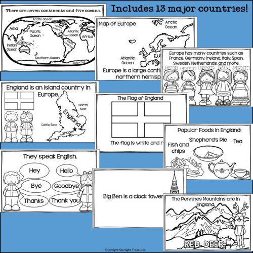 All About Europe Complete Unit with Activities for Early Readers - Classful