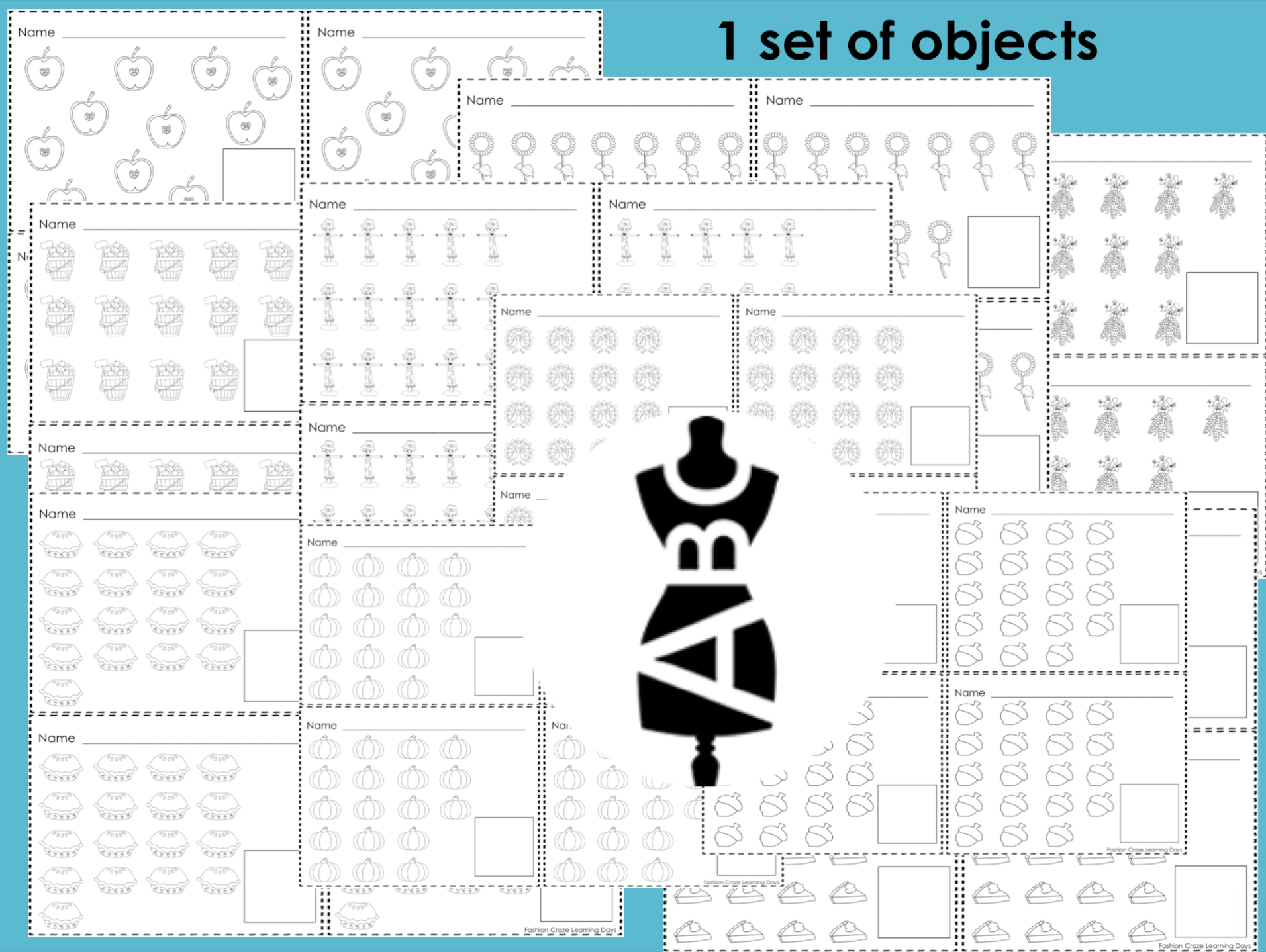 Counting Objects Exit Slips for 1-30 - Classful