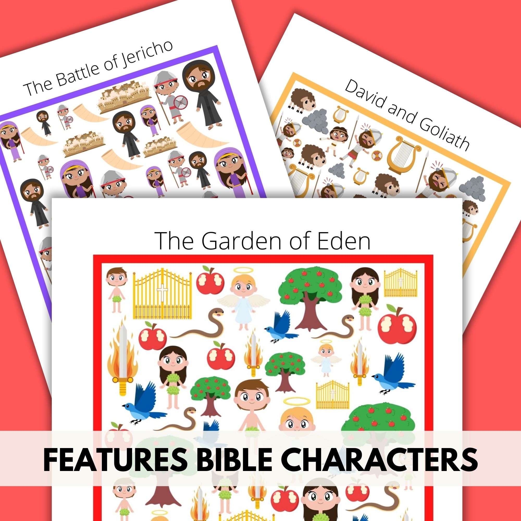 I Spy Bible Puzzles Sunday School Printables - Classful