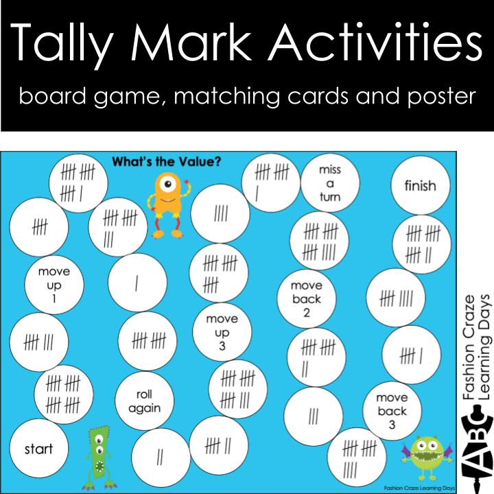 Math Games Bundle with Addition & Subtraction, Tally Marks, Coins ...