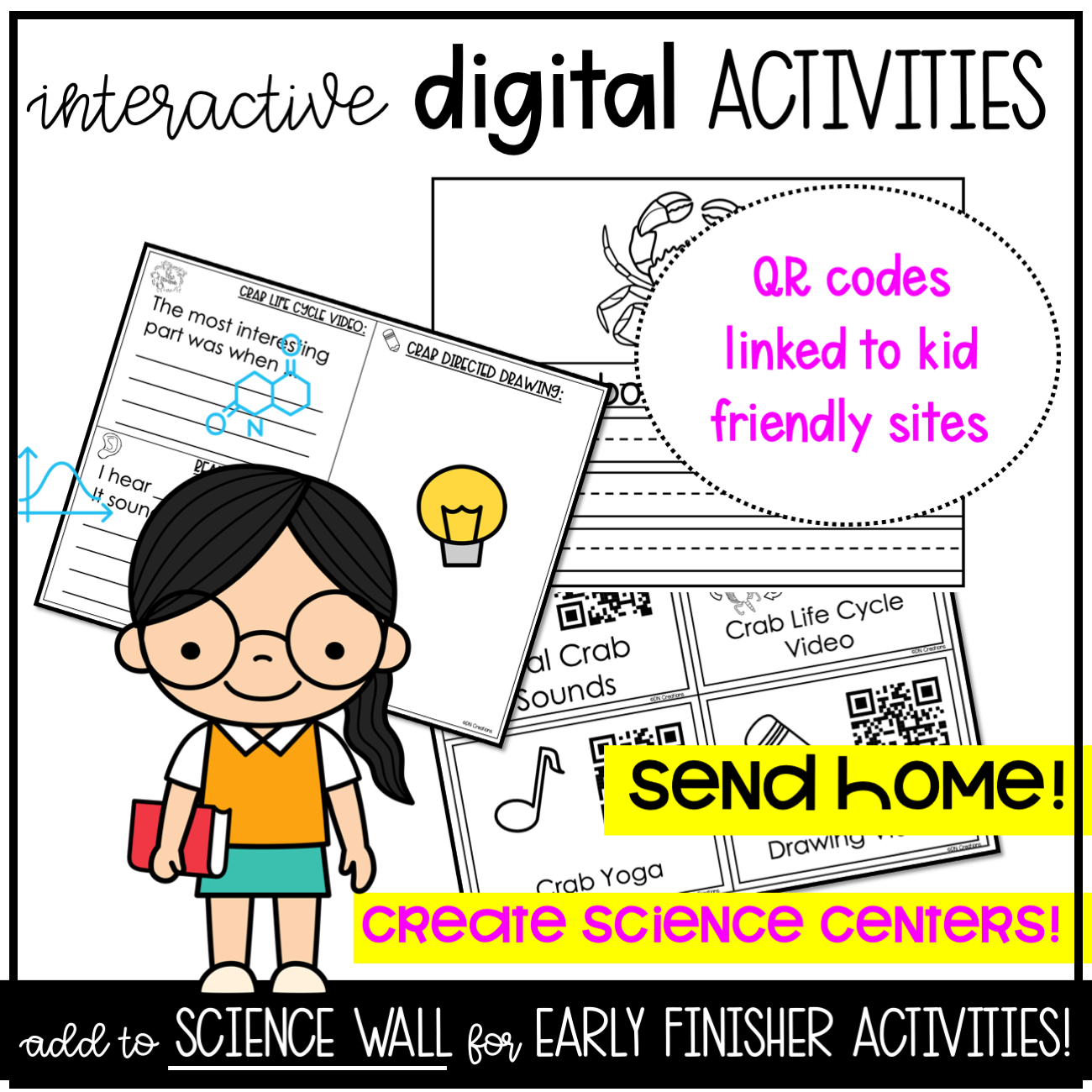 INVERTEBRATES send home SCIENCE bundle l Invertebrates Lifecycles ...