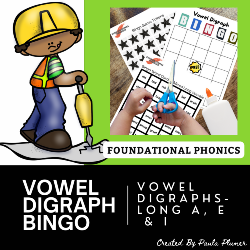 Fun and Effective Phonics Bingo for Long A, E, and I Vowel Team Words ...