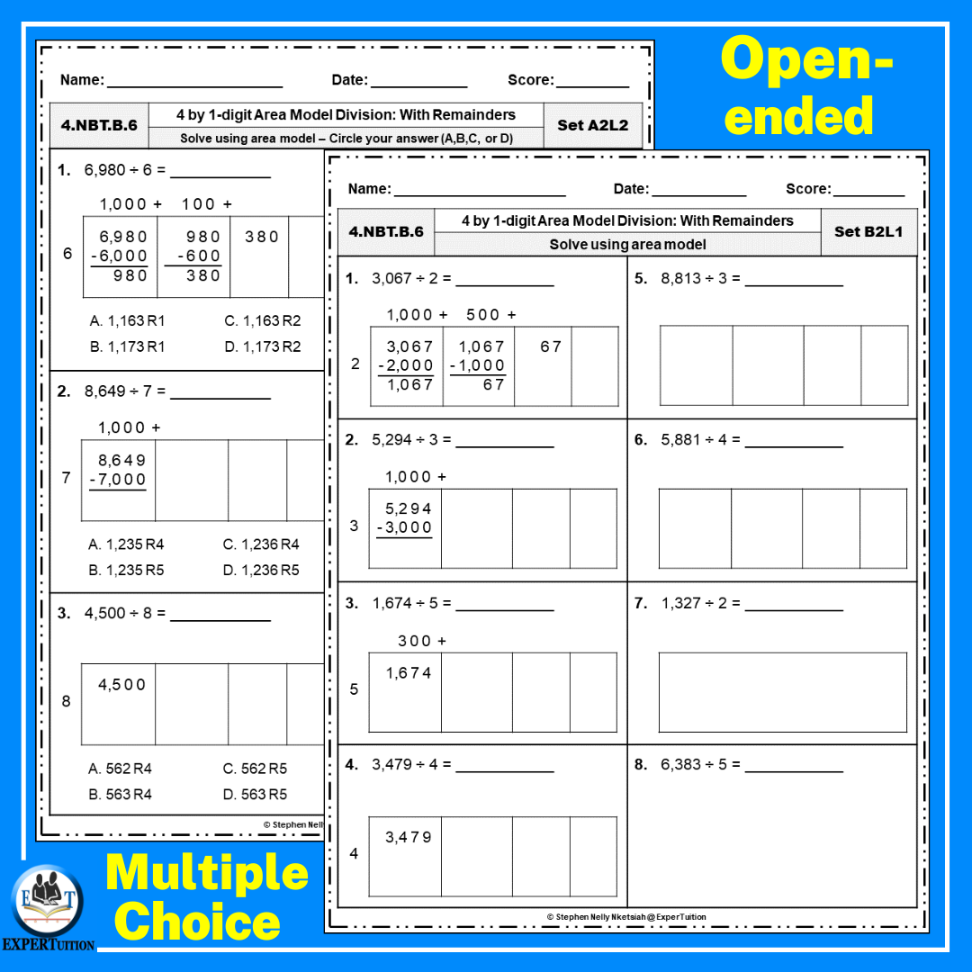 Divide By 4 Worksheets How To Do Division Worksheets