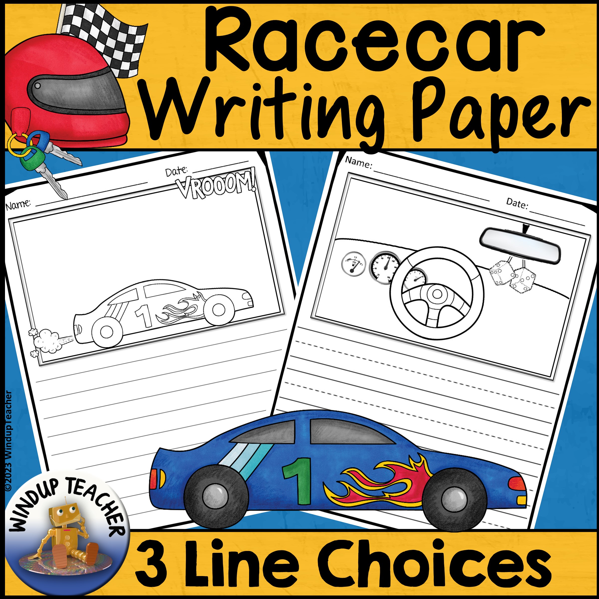 Racecar Writing Papers - Classful