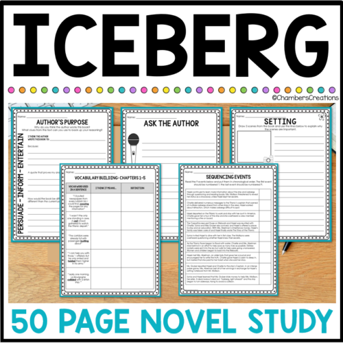 Iceberg Novel Study Jennifer A. Nielsen Activities - Classful