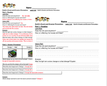 2nd Grade Science Video Lab 2.ESS1.1 2.ESS2.1 Earths Events, Erosion ...