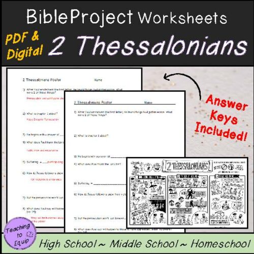 Overview of 2 Thessalonians Bible Book Summary Activity - Classful